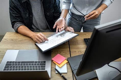 Programmer Team Of Developing Programming And Website Working In A