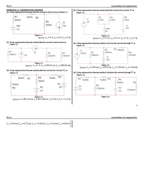 problems 1 3 superposition theorem pdf