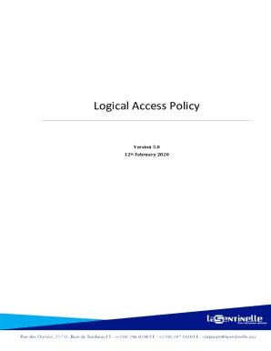 Fillable Online Network Access Policy Fax Email Print PdfFiller