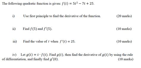 solved the following quadratic function is given