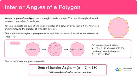 Interior Angles Of A Polygon Math Steps Examples And Questions