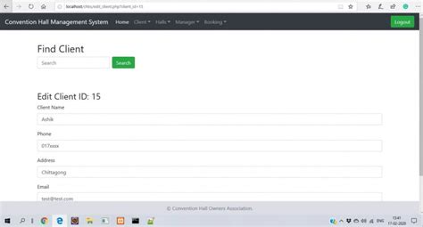 Hall Booking System Project In Php With Source Code And Report