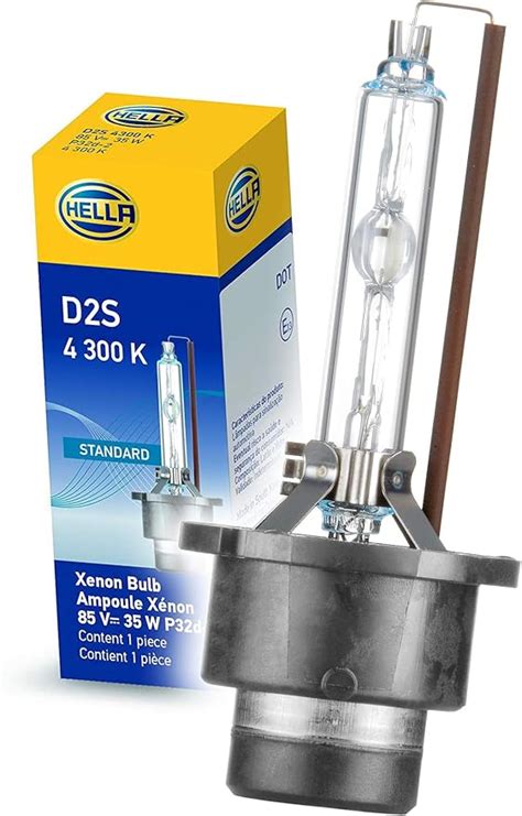 HELLA Foco Xenón D2S 4300 K Standard, cristal bloqueador de rayos UV ...