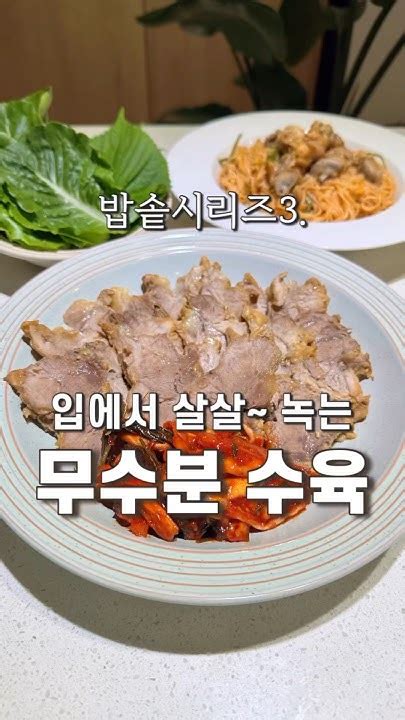 초간단 전기밥솥 무수분 수육4남매네수육 Youtube