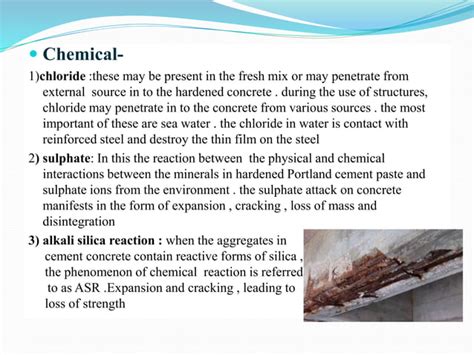 Causes Of Deterioration Of Concrete Structures Pptx Civil Engineering Industry Industries