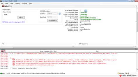 FPGA Version Cannot Be Read By The Mmwave Studio GUI Sensors Forum Sensors TI E E