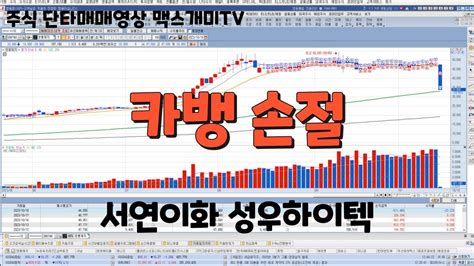 서연이화 성우하이텍 주식 단타매매영상 Youtube