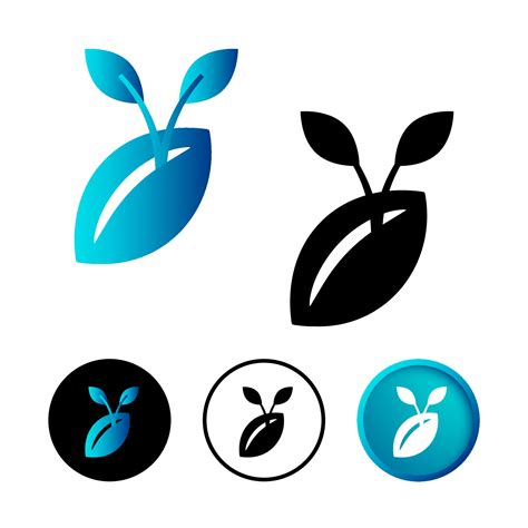 Abstract Seed Sprouting Icon Illustration 3795579 Vector Art At Vecteezy