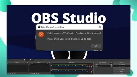 fixes to failed to open nvenc codec function not implemented hollyland
