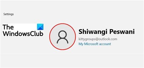 Fix Profile Picture Not Showing Up In Windows Settings Thewindowsclub