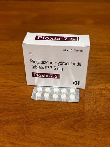 Daxia Healthcare 7 5mg Pioglitazone Hydrochloride Tablets Ip At ₹ 500 Box In Vadodara