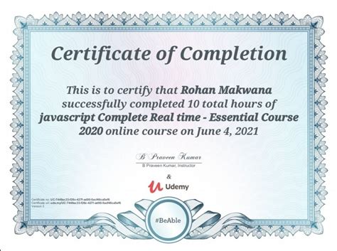 Rohan Makwana On Linkedin Udemy Javascript Internshipprogram