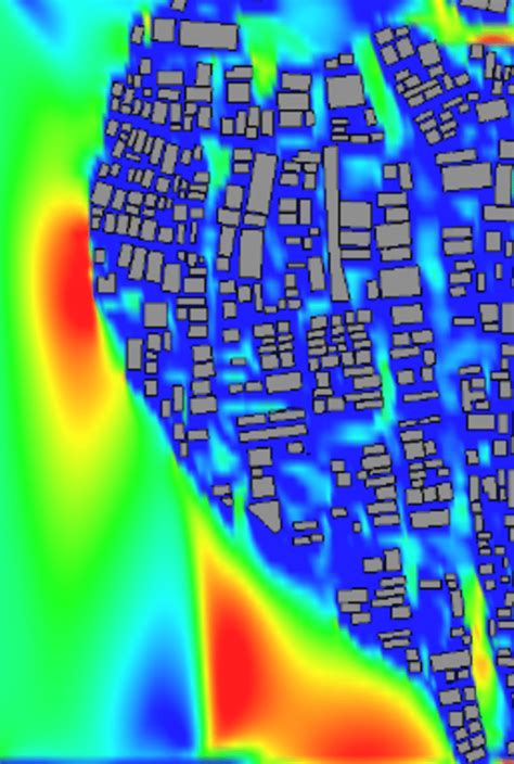 Wind Flow Swirls Within 1 2 Ms At Scenario Generated With Ecotect