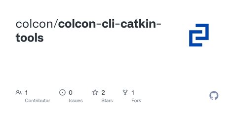 GitHub Colcon Colcon Cli Catkin Tools