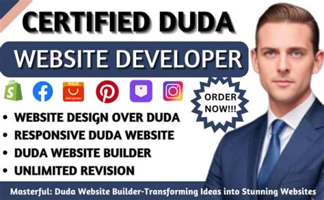 design you a website using duda website builder by michael agency8 fiverr