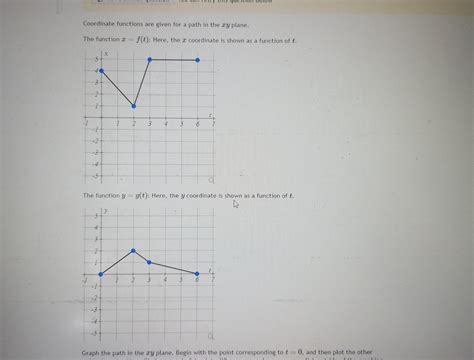 Solved Coordinate Functions Are Given For A Path In The Xy