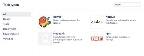 Getting Started With Nodejs And Bamboo Bamboo Data Center 110 Atlassian Documentation