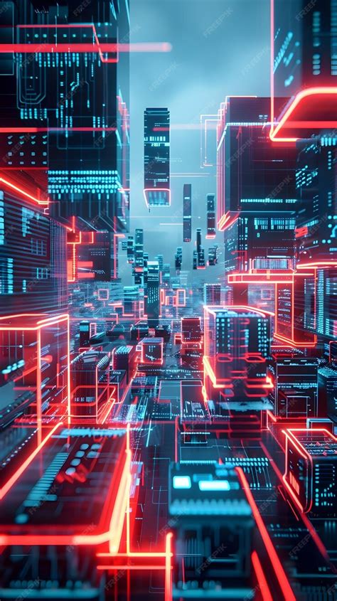 Innovative Futuristic Digital Cloud Computing Architecture With Intricate Circuitry And Ethereal