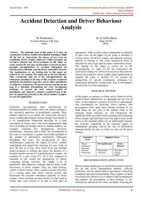 pdf ijert accident detection and driver behaviour analysis