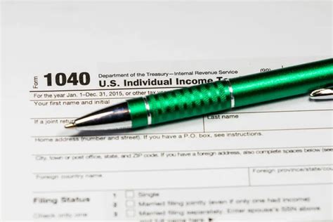 Individual Income Tax Return Blank Stock Photo By DaLiu 138594228