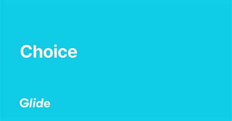 Select And Multiple Select In Glide Ask For Help Glide Community