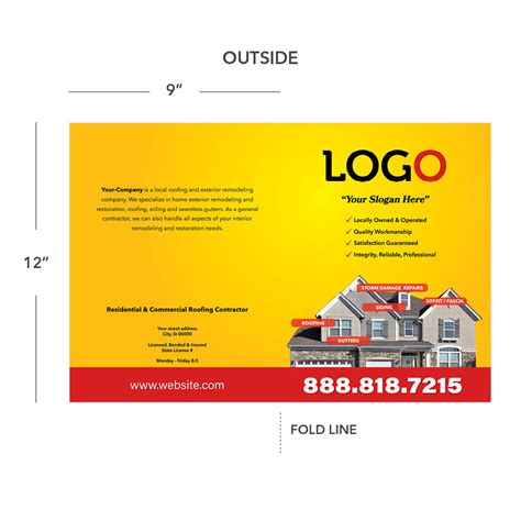Roofing Contractor Presentation Folders Design Print Service