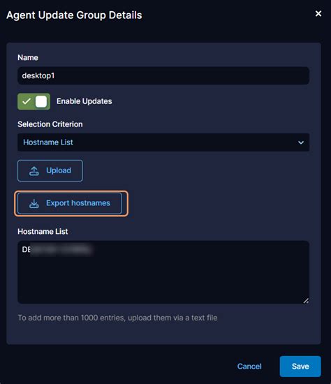 エージェント更新グループの管理 Zscaler