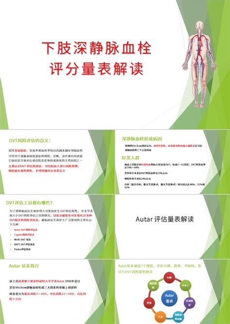 下肢深静脉血栓评分量表解读PPT模板41页 格调办公