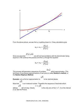 The Newton Raphson Method PDF