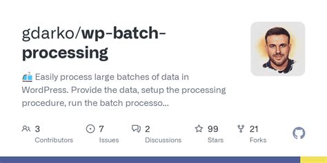 Github Gdarkowp Batch Processing 🚈 Easily Process Large Batches Of