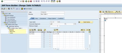 Designing Table In Smartform Sapcodes