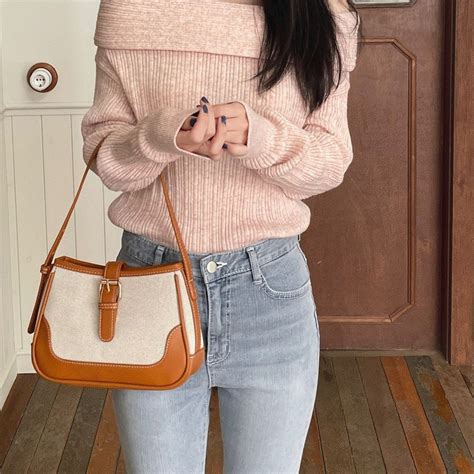 버클 캔버스 미니 토드백 숄더백 미니백 데일리백 2color