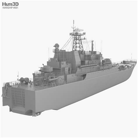 Ropucha Class Landing Ship 3d Model Download Warship On