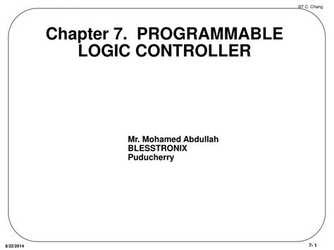 Ppt Chapter 7 Programmable Logic Controller Powerpoint Presentation Id3406542