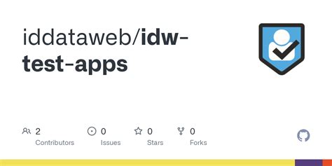Github Iddatawebidw Test Apps