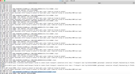 Docker Erro Error Trying To Connect To Local Peer Grpc Timed Out