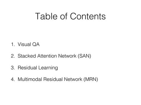 Multimodal Residual Learning For Visual Qa Ppt