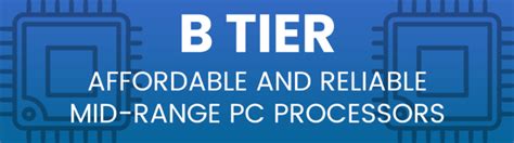 CPU Hierarchy PC Processors Tier List CPU Ninja