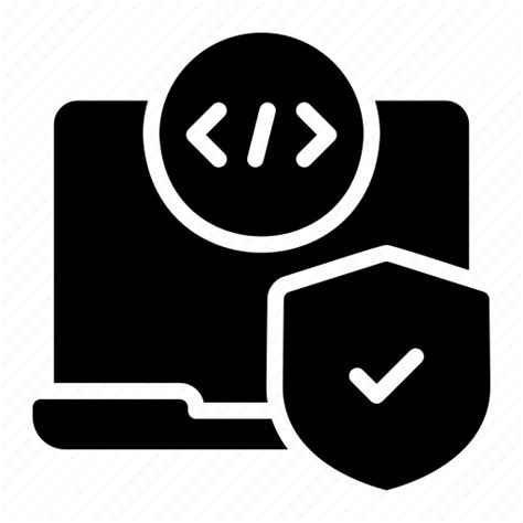 Security Coding Programming Code Development Software Shield Icon