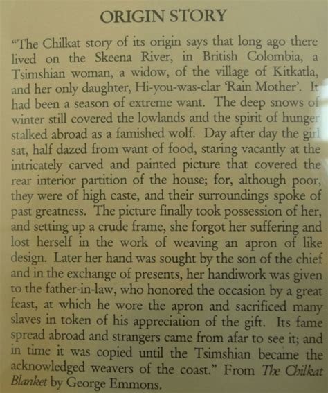 Chilkat Weaving Clarissa Rizal Blog