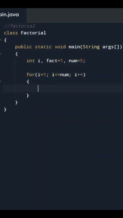 Factorial Program In Java Program In Java Quick Code Coding For Beginners Programming