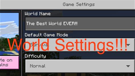 How To Use World Settings To Optimize Your Experience In Minecraft