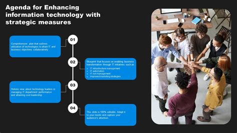 Agenda For Enhancing Information Technology With Strategic Measures Mockup Pdf
