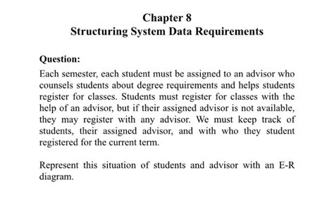 Solved Chapter 8 Structuring System Data Requirements