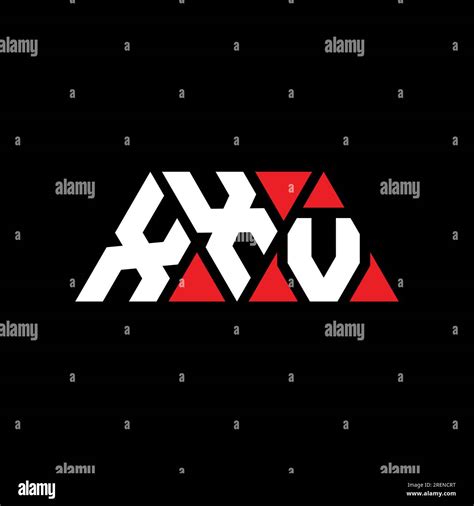 Xxv Triangle Letter Logo Design With Triangle Shape Xxv Triangle Logo