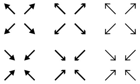 Premium Vector Full Screen And Exit Full Screen Icon Set