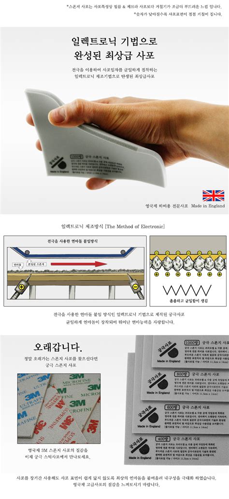 궁극사포 스폰지 패드 사포 야마토콤프