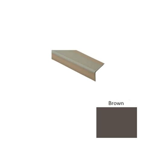 Tarkett Johnsonite Brown Safe T First Recessed Stair Nosing — Stone