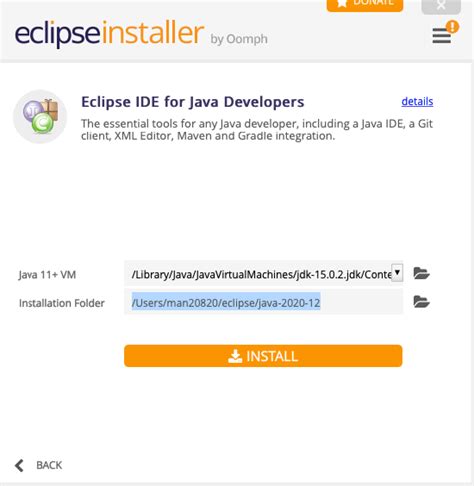 install eclipse ide macos catalina tkjpedia