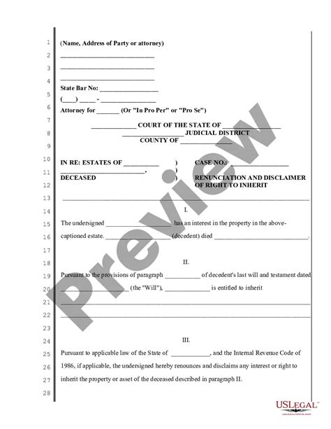 Template Letter For Inheritance For Taxes Us Legal Forms